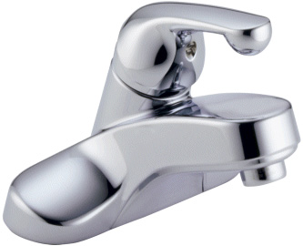Delta Faucets #500-DST Chrome 4CC Classic Series ADA Lever Handle ...