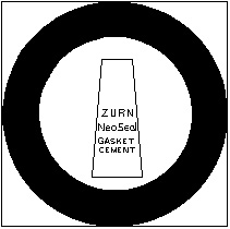 Zurn #Z1210-57 "Neo-Seal" Closet Gasket Kit - PHWarehouse.com