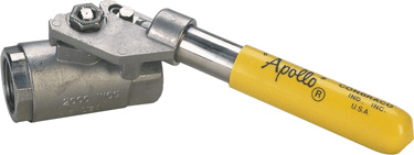 Apollo #76-503-01 1/2" Stainless Steel Ball Valve with Spring Return ...