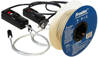 50' - Raychem #2102 50' Heat Cable Frotex Plus w/2ea 9800 Plug Kit ...