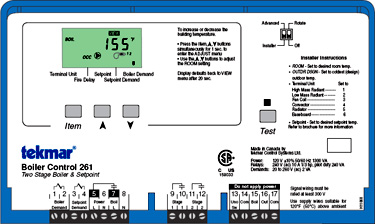 Tekmar #261 261 Boiler Controls Two Stage Boiler & Setpoint ...